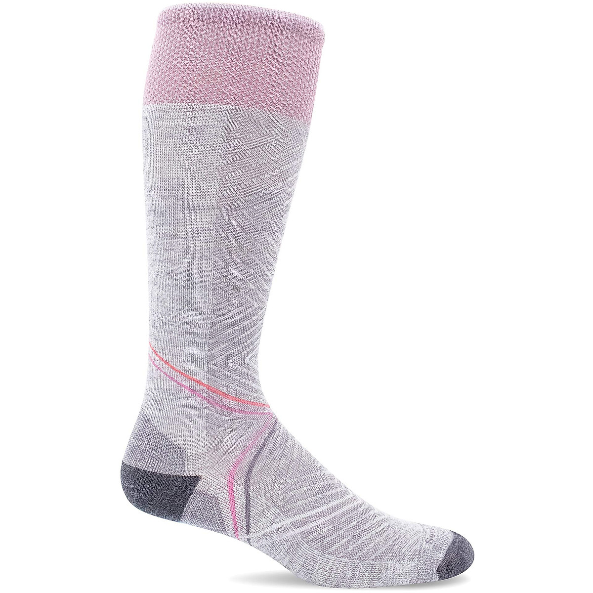 Sockwell Women's Pulse Knee High Firm Graduated Compression Sock, Lt. Grey - M/L