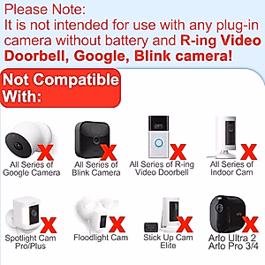 RSZBUMY Solar Panel Compatible with Ring Stick Up Cam Battery 2nd/3rd Generation, Arlo Essential Spotlight Camera Solar Panel Charger with Micro USB & USB-C & DC (3 Pack, 4.5 W)