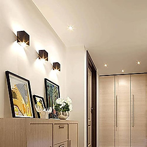 Mjsdjof Modern LED Wall Sconce, 6W Warm White 3000K Up and Down Lighting Fixture Lamps, Indoor Outdoor Waterproof Aluminum Wall Lamps for Living Room Bedroom Hallway Home Room Decor