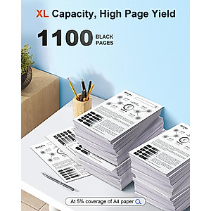 E-Z Ink Pro 822XL Ink Cartridges Remanufactured Replacement for Epson 822XL Black Printer Ink for Workforce Pro WF-3823 WF-4833 WF-4830 WF-4820 WF-4830 Epson WF-3820 Printer Ink Cartridges (2 Black)