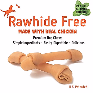 LuvChew Premium Peanut Butter Dog Chew Bones, Rawhide Free, Gluten Free, Made with Limited Ingredients, Delicious, Healthy, Highly Digestible (Mini 18pcs/Pack)