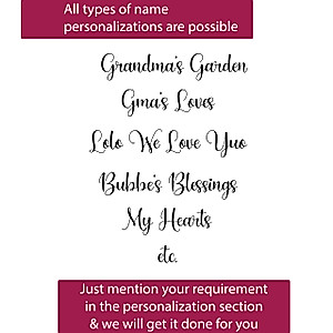 The Pine Trove Birth Flower Personalized Platter for Nanny for Mother's Day, Christmas, Birthday (10x14 inch, ThermoSāf® Polymer Platter)