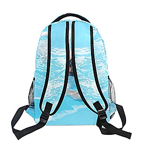 Happy Cute Pug Dog Backpacks Travel Laptop Daypack School Bags for Teens Men Women