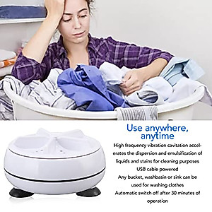 YEmirth Portable Washing Machine Mini Washing,Mini Dishwashers Ultrasonic Turbo Disinfection with USB, Suitable for Home, Business, Travel, College Room, RV, Apartment (1)