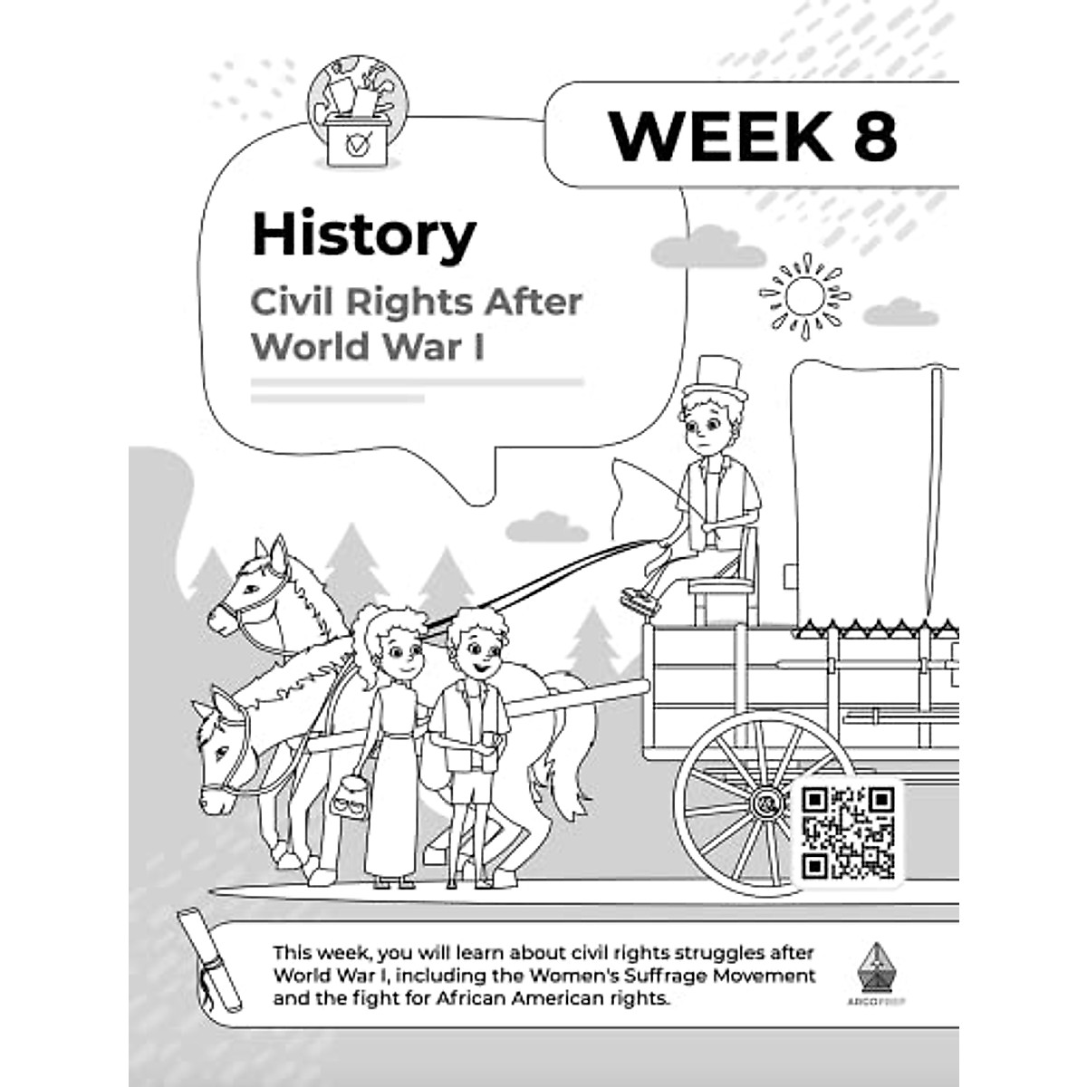 8th Grade Social Studies: Daily Practice Workbook | 20 Weeks of Fun Activities | History | Civic and Government | Geography | Economics | + Video Explanations for Each Question