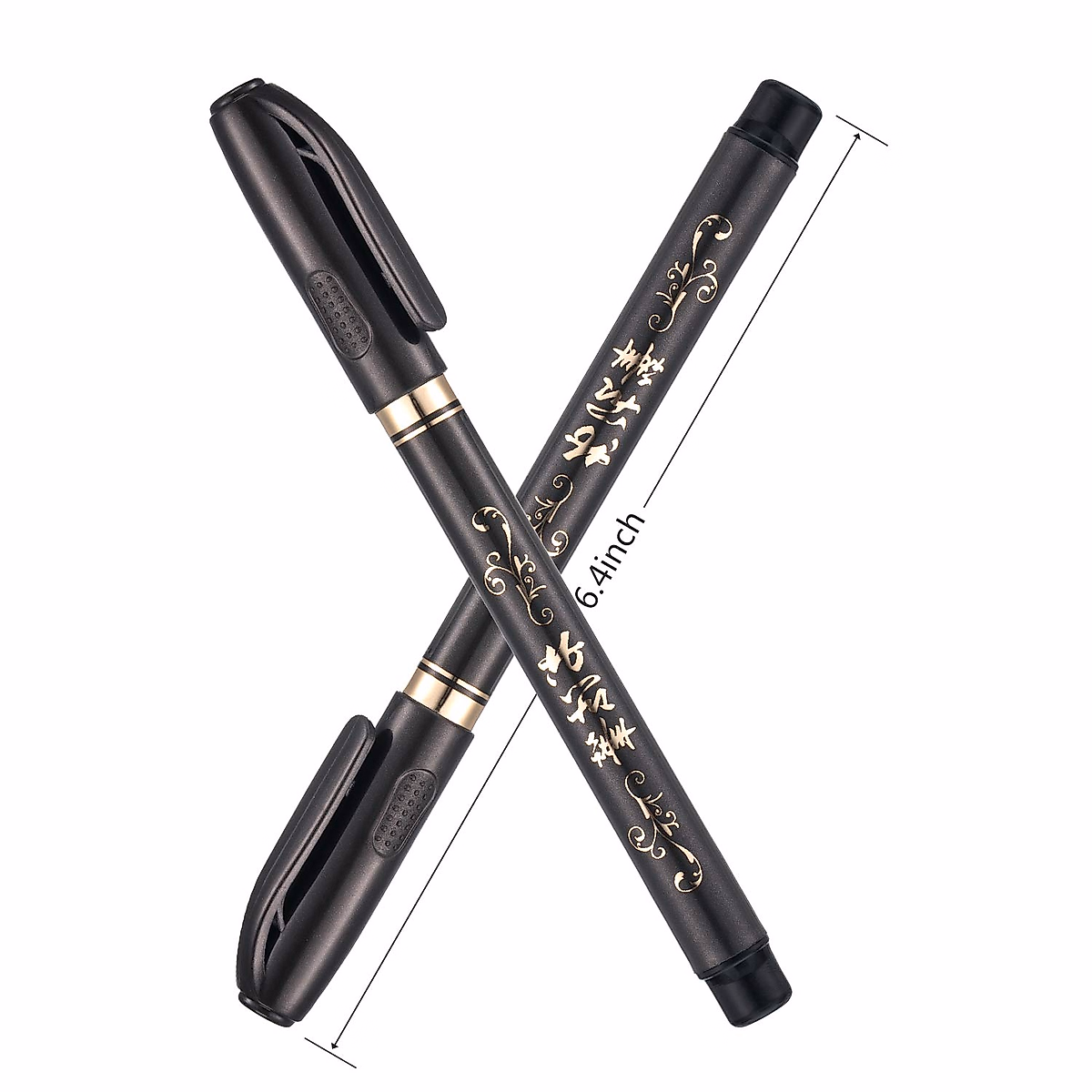 7 Pieces Envelope Addressing Guide 4 Style Addressing Stencil Templates for Envelopes with 2 Size Brush Pens, Making Thank You Card, Festival Cards, Wedding Invitations, Party Invitations