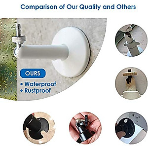 [3 Pack] KIWISMART Wall Mount Compatible with Ring Stick up Cam Wired/Battery and Ring Indoor Cam HD Securit Camera Metal Mount with 360 Degree Adjusable Mount (White)