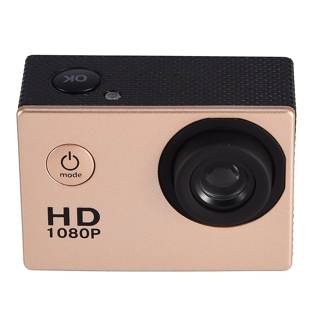 Mini Sports Camera,2inch 1080P Full LCD Screen Action Camera 4K Waterproof 30m Video Camera with Mini Camcorder Mounting Accessories Kits, BracketGold