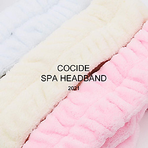 Exacoo Spa Headband, 6 PCS Bow Hair Band for Women Facial Makeup Head Band Knot Turban for Girls Head Wraps for Wash Spa Yoga Sports Shower (Pack of 6)