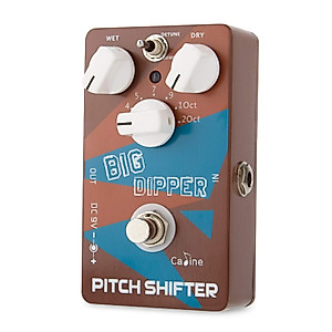 Caline Harmonizer Pedal Digital Octave Guitar Effect Pedal 7 Modes True Bypass Aluminum Alloy Housing Big Dipper Brown CP-36