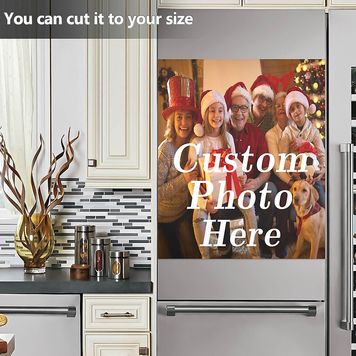 Custom Dishwasher Magnet Cover Photo Personalized Magnetic Refrigerator Panel Fridge Microwave Sticker Decal Decorative, 23" x 26"