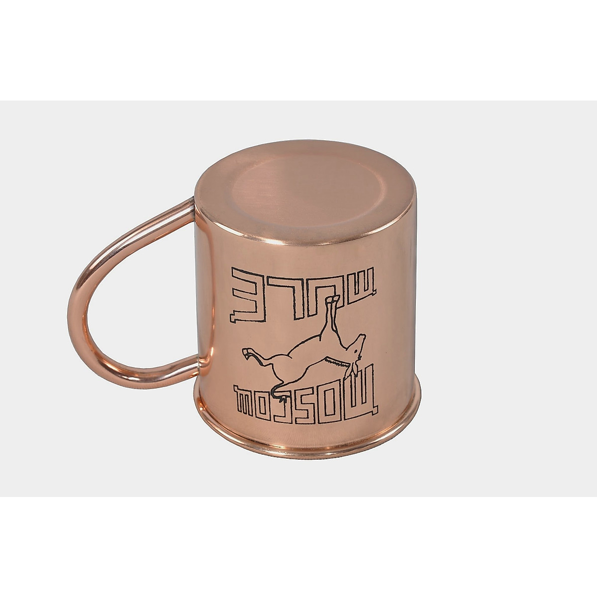 Alchemade 100% Pure Copper 14 Oz Mug with Retro Mule Logo For Moscow Mules, and Other Cocktails - Keeps Drinks Cold Longer - Made to Stay Tarnish Free