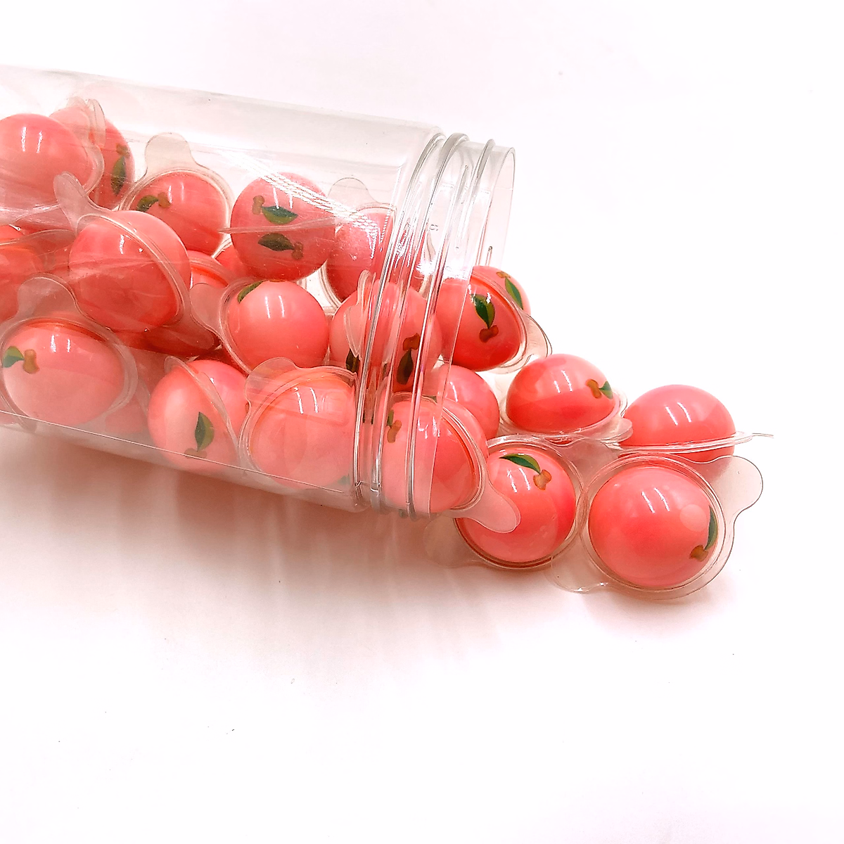 Gummy Candy, Fruity Jelly Gummies, Earth Gummy Candy Cherry Sweet Fruit Snack Pink Candy Individually Wrapped 30 pcs
