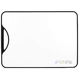 Totally Bamboo Poly-Boo Double Sided Bamboo and Poly Cutting Board, 15" x 11", BPA Free