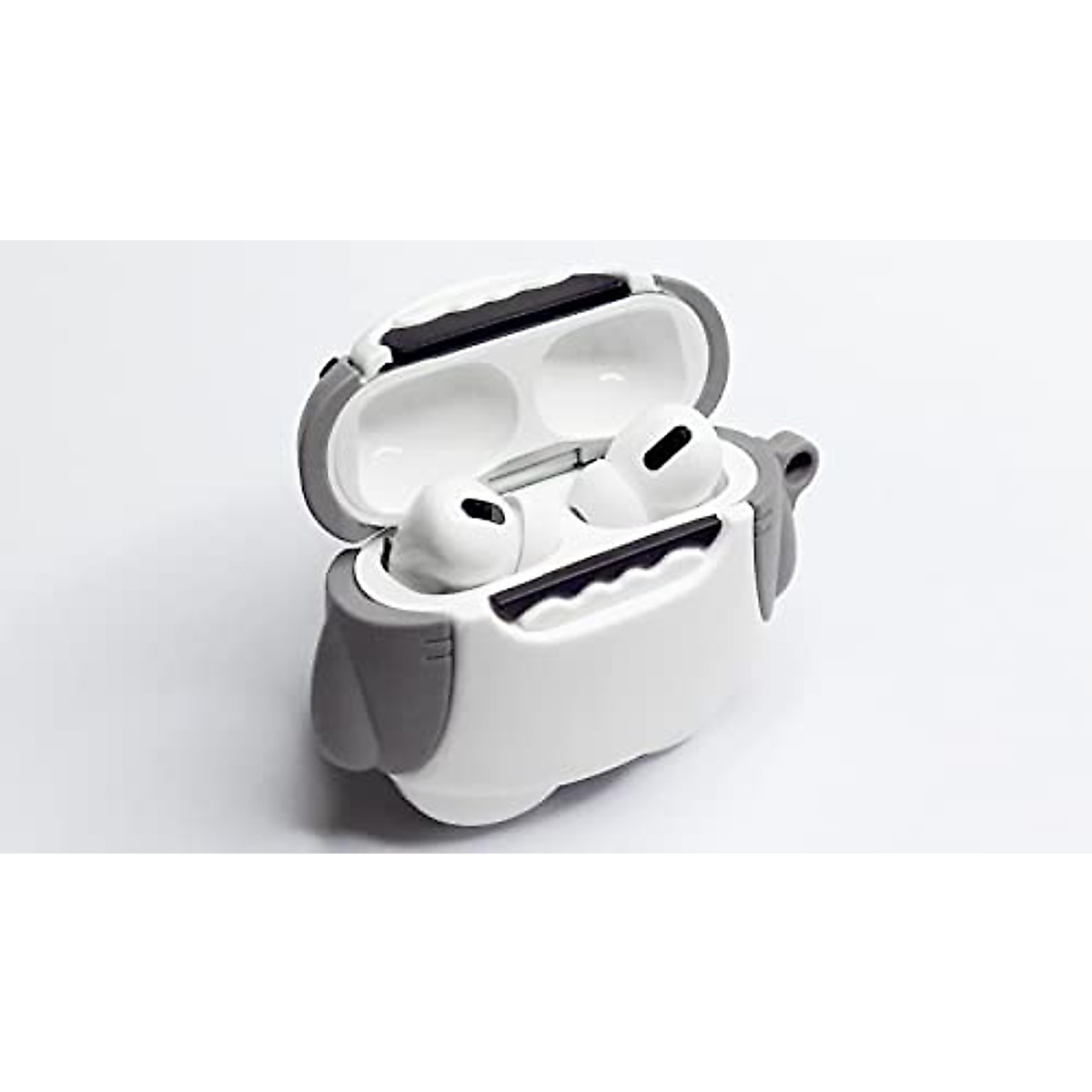 Kawaii Cartoon Shark Jaws Silicone Protective Case for AirPods 2nd Generation, The New 3 or 3rd Generation and The AirPod Pro (for AirPod Pro) (for AirPod 3, 3rd Gen)