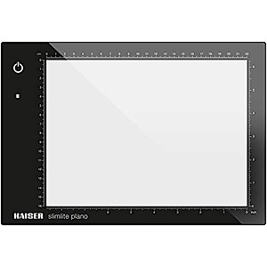 Kaiser Slimlite Plano 5000K 8x11" Battery/AC Lightbox with USB Cable and Charging Adapter