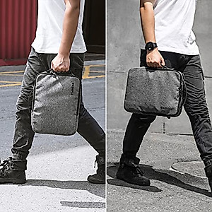 tomtoc 360 Protective Laptop Shoulder Bag for 16-inch MacBook Pro M4/M3/M2/M1 Pro/Max A3403 A3186 A2991 A2780 2024-2019, 15-inch MacBook Air M3/M2, Water-resistant Laptop Case for Dell XPS 15