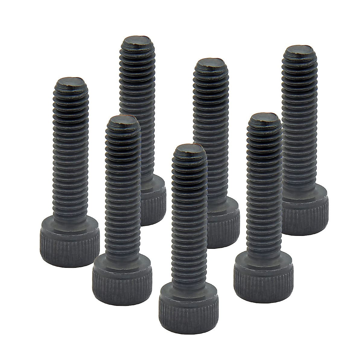 Augiimor 30PCS M6 x 25mm Socket Head Cap Screws 1mm Pitch Alloy Steel, Black Oxide Hexagon Socket Cap Head Bolts Screws