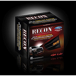 Recon (264283WHBK) Illuminated 'F-150 SVT RAPTOR' Emblem, WHITE
