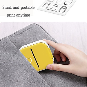 Printago - Mini Pocket Printer, Print Pod, Wireless Inkless Mini Printer, 2023 New Portable Instantly Sticker Printer, Mini Photo Printer With Paper, Inkless Printer, DIY Scrapbook (2*printer paper)