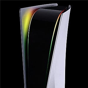 N+B Luminous Sticker, Custom Led Lightbar Decals Stickers Compatible for PS5 Console, Decoration Led Lighting Strips Adhesive Stickers Compatible for PS5 Console Accessories(Red)