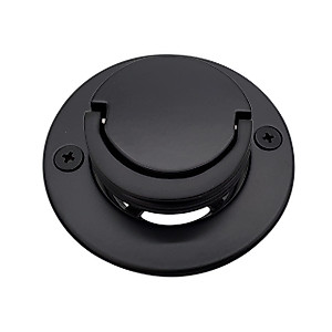 Westbrass D3201-62 Roman Tub Drain Trim with 4-1/4" OD Tile Square, Matte Black