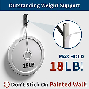 GWAAZXGZ Adhesive Towel Hooks for Wall - Black Adhesive Hooks Stick on Wall for Hanging Towel, Robe, Self Adhesive Dual Hooks for Bathroom, Kitchen, 4 Pack