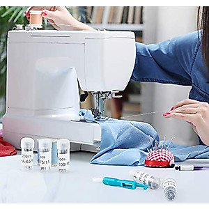 100 PCS Sewing Machine Needles Universal Regular Point Needles for Singer Brother, Assorted Sizes HAX1 65/9, 75/11, 90/14, 100/16, 110/18