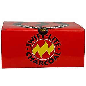 Swift Lite Charcoal Box 10 rolls of 10 x 40mm charcoal tablets