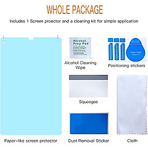 ZOEGAA Paper Screen Protector Compatible with Galaxy Tab S6 Lite 10.4 inch 2024, Matte Samsung S6 Lite Screen Protector Anti-Glare Anti-Blue Light,for Write and Draw on Paper Compatible with S Pen