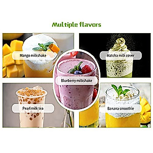 Milkshake Maker Machine Commercial Milk Shake Maker Mixer, Milkshake Machine Electric Drink Mixer, Double Head Milkshake Blender Stainless Steel Two-Speed 110V 180W