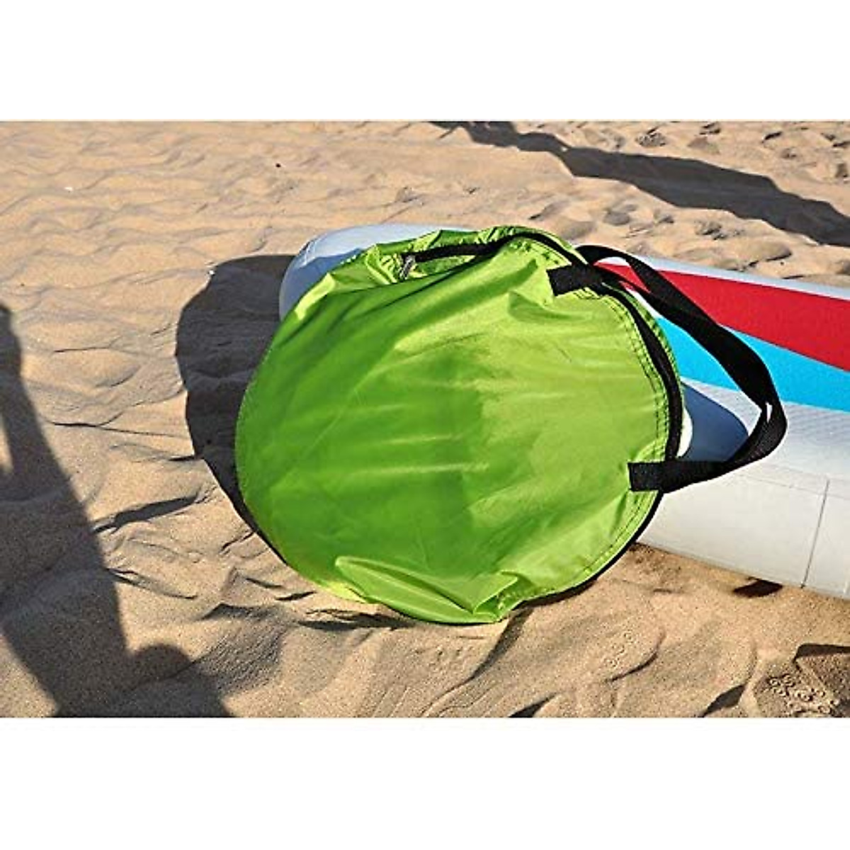 Estink Kayak Wind Sail Kayak Sail Paddle 42 Inches Foldable Clear Window Kayak Paddle Board Sail with Storage Bag Kayak Accessories, Kayak Sail for Outdoor(12, Green)