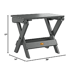 highwood Folding Adirondack Side Table, Coastal Teak