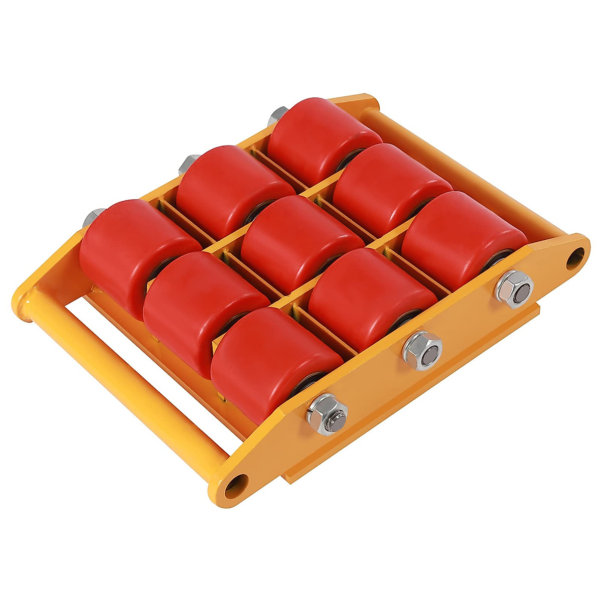 Heavy Duty Machine Dolly Skate, Machinery Roller Mover with Steering Handle, 8T 17600lbs Machine Moving Skates Industrial Machinery Mover Rotating Roller (15t 33000lbs)