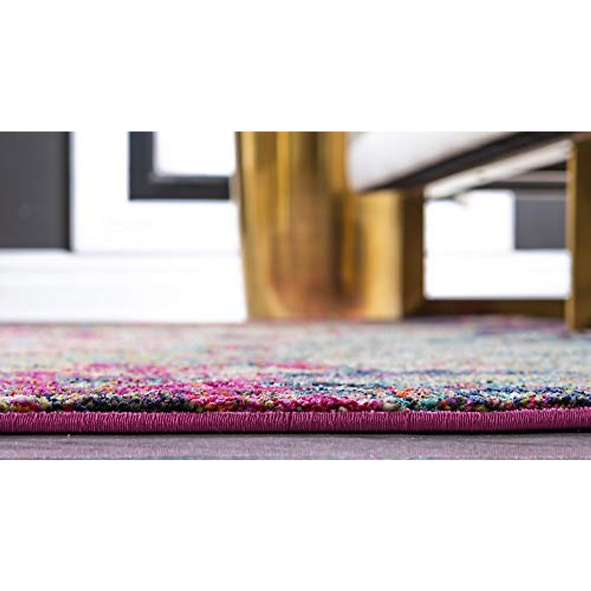 Rugs.com El Paso Collection Rug – 9'x12' Multi Medium Rug Perfect for Living Rooms,Large Dining Rooms,Open Floorplans,Multicolor