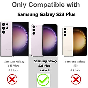 AIGOMARA 6D Plating Astronaut Hidden Stand Case Cover for Samsung Galaxy S23 Plus 5G Women Astronaut Folding Bracket Kickstand iPhone Case with Camera Protector Soft TPU Shockproof Bumper - Purple