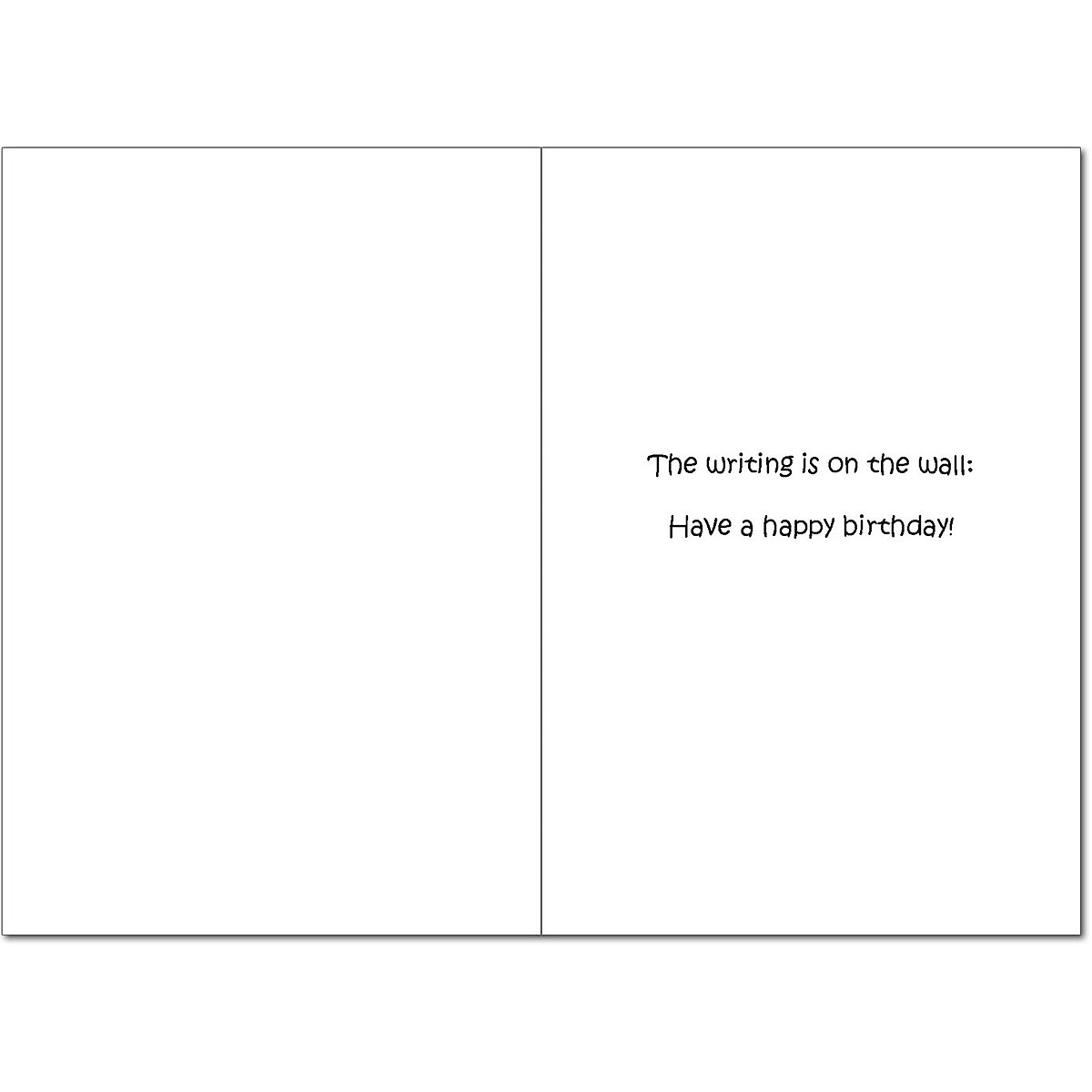 NobleWorks 8289 Courtesy Flush Humorous Birthday Paper Card with Envelope