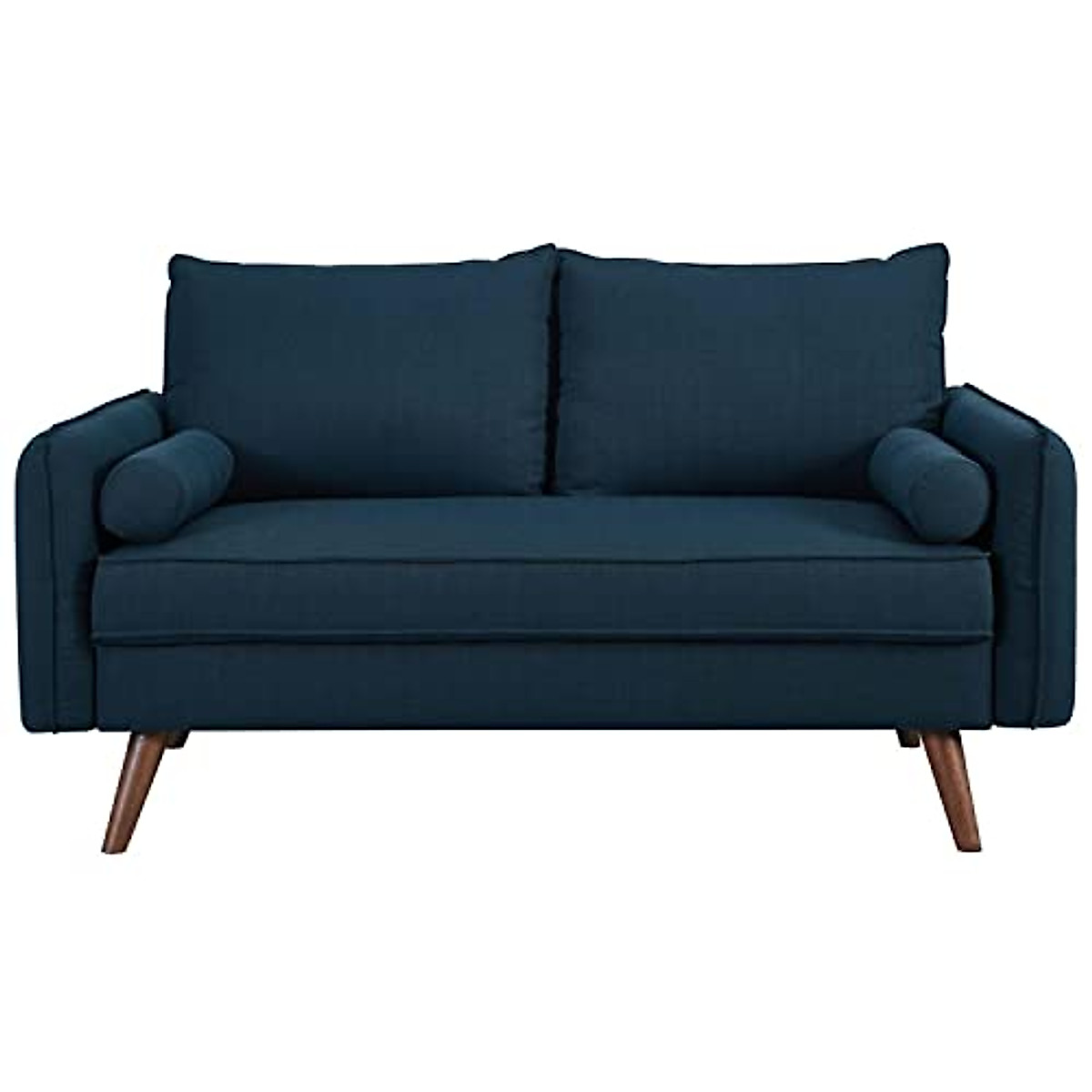 Modway Revive Contemporary Modern Fabric Upholstered Loveseat In Azure