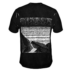 Yizzam- M.C.Escher - Blocks of Basalt Along The Sea (1919) -Tshirt- Mens Shirt-4X Multicolored