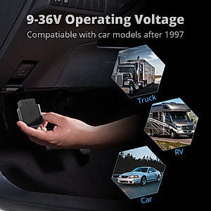 Lncoon GPS Tracker - 4G LTE Real-Time Car Tracking Device, OBD Plug & Play, Long Trip Tracking, Speed Monitoring for Fleet, Car Rental, Multiple Alert