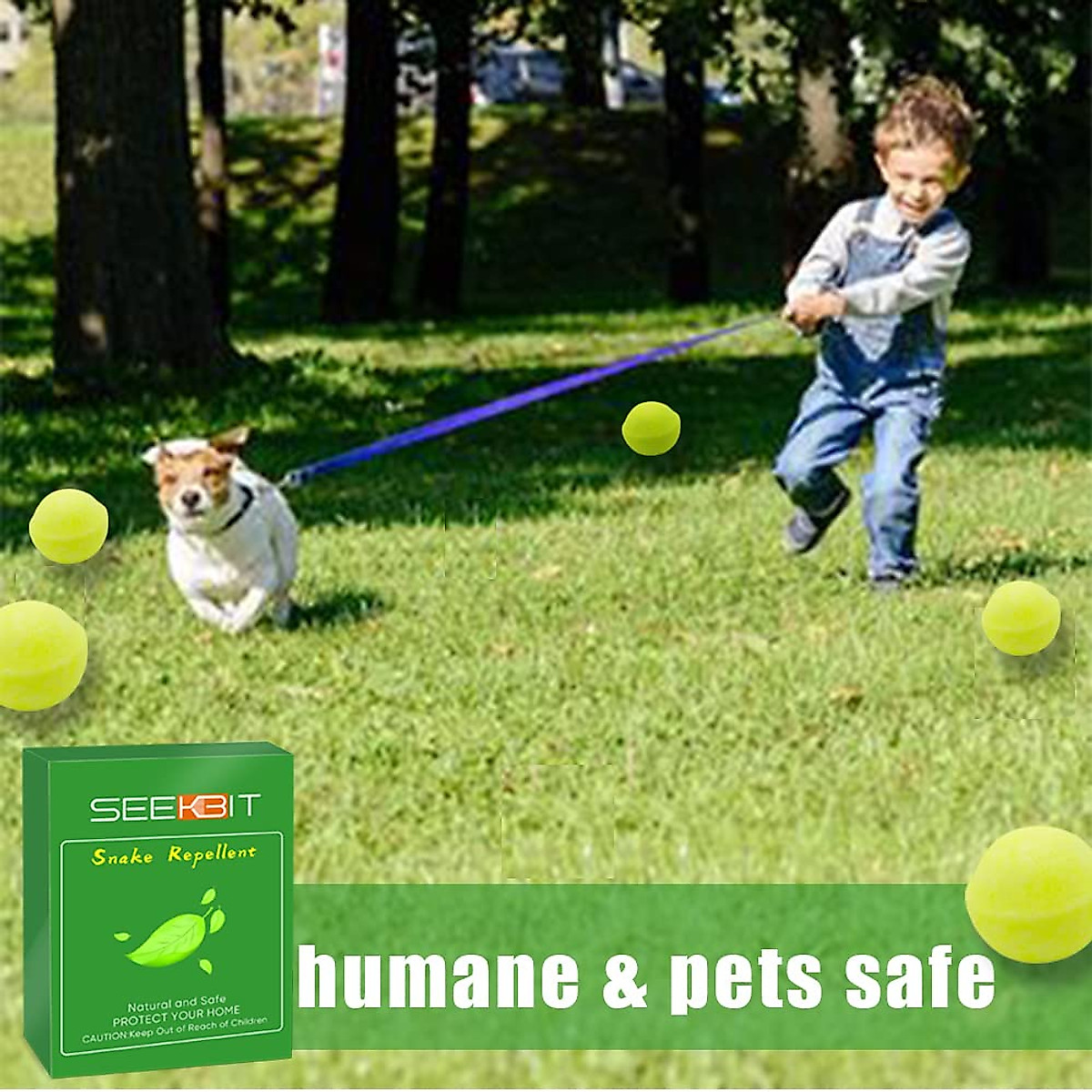 SEEKBIT Snake Away Repellent for Outdoors Indoor, Snake Repellent for Yard Lawn Garden Camping Fishing for Repelling Snakes Rats and Other Pests (5pack)