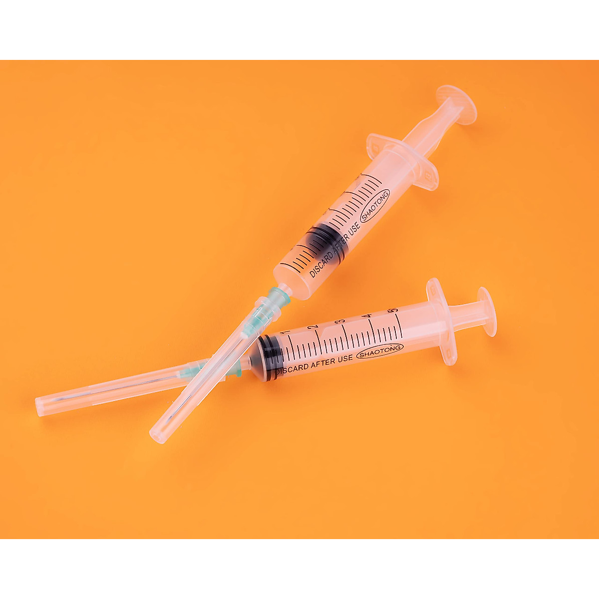 5ml Disposable Syringes with 21Ga 1.5 Inch Needle Dispensing Tools Industrial Lab Supplies,Individual Package (20)