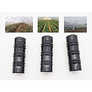 Alphami 20pcs Black 25mm Snap-on Clips Garden Construction Pipe Clips Farm Plastic Clips Greenhouse Film Clips