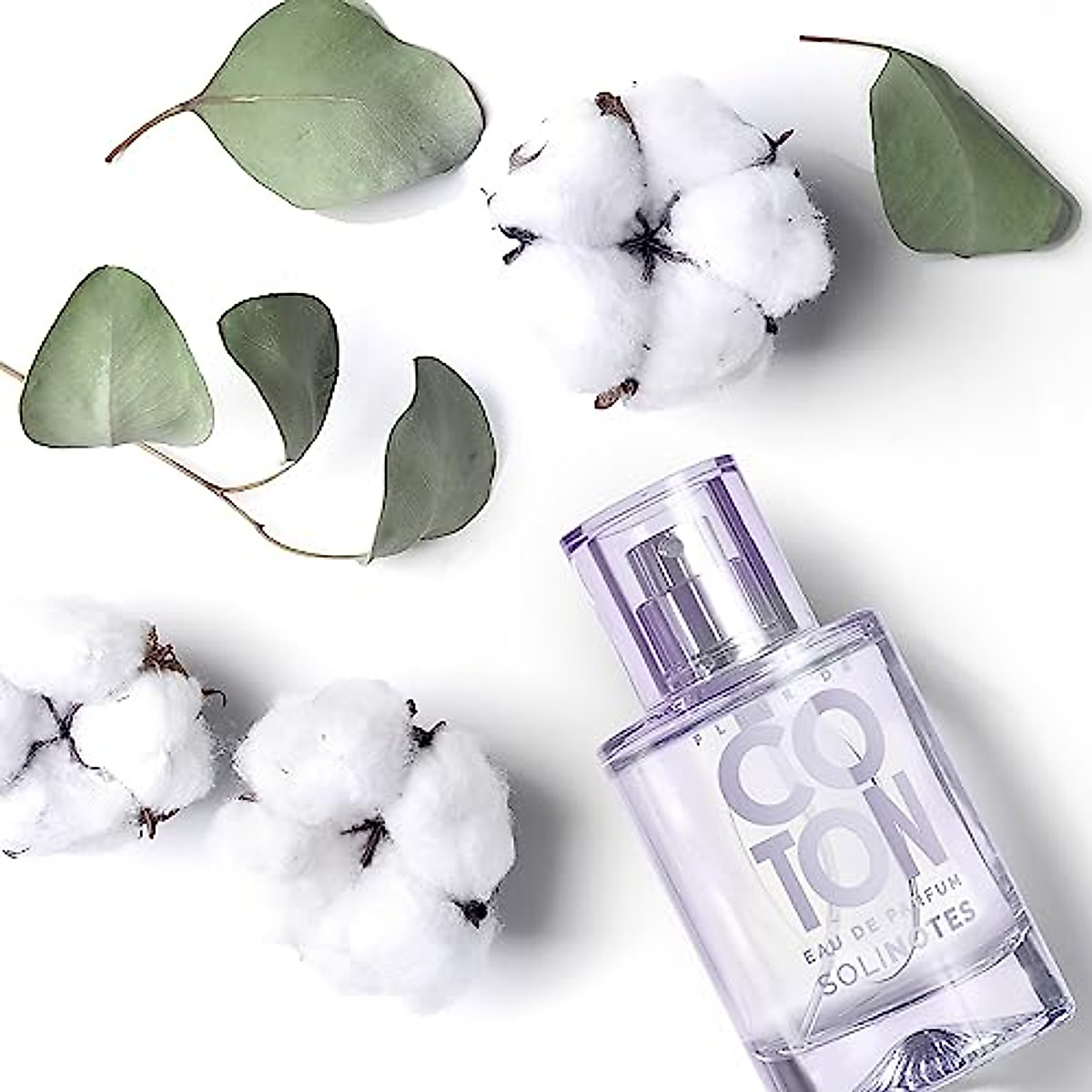 SOLINOTES Cotton Flower Perfume for Women - Eau De Parfum | Delicate Floral and Soothing Scent - Made in France - Vegan - 1.7 fl.oz