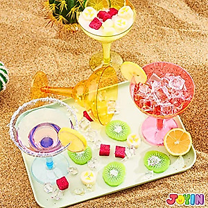 JOYIN 36 Packs Plastic Margarita Glasses Cups 12 oz Disposable Cinco De Mayo Fiesta Party Decoration for Fun Taco Party Supplies, Neon Cocktail Cups, Mexican Theme for Carnivals