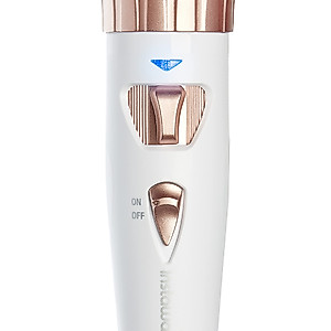 KISS Instawave 101 Automatic Rotating Curling Iron, 1.25 Inch Pearl Ceramic Tourmaline Barrel Heats Up to 400°, 2 Directional Spinner, Rose Gold Finish, 1.07 Lbs.