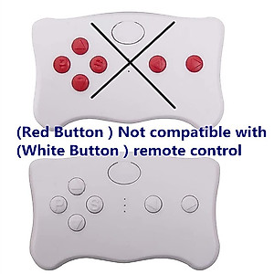 Wellye 2.4G Bluetooth Remote Control White Button Transmitter Accessories Kids Powered Wheels Children Electric Ride On Toy Car Replacement Parts