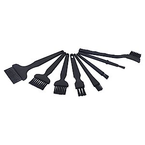 Computer Keyboard Brush Kit, Safe Plastic Handle Dustproof Soft Bristle Electronics Non Static Brushes 8 in 1 for Cell Phones