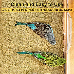 S&X Gravel Paper for Bird Cages - 17" x 11" Heavy Backing Paper, 4 x 7-Pack, 28 Sand Sheets