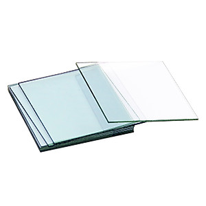 Huanyu 10 ohms ITO Indium Tin Oxide Conductive Coated Glass Low Resistance for Lab Use (30x30x1.1mm, 60)